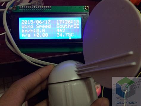 โปรเจค arduino anenometer วัดลม วัดทิศทาง อุณหภูมิ ความชื้น
