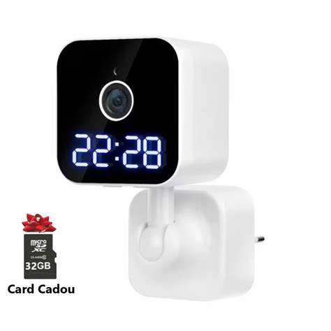 Camera Spion Cu Afisare Ceas Led Dispozitiv Pentru Spionaj Full Hd 1080p Si Cu Rotire 360