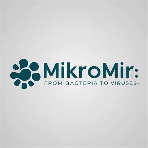 Logo Design For Microbe Search Discover The Microscopic World With