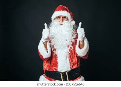 Man Dressed Santa Claus Thumbs On Stock Photo 2057516645 Shutterstock