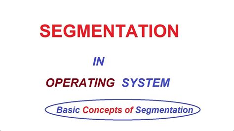 What Is Segmentation In Os Youtube