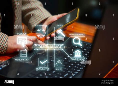 compliance rules law regulation policy business technology concept