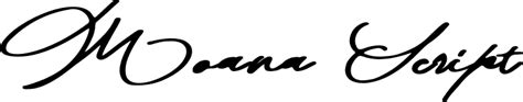 Moana Script Font