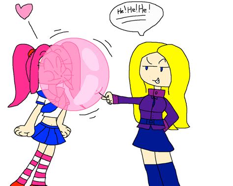 Sasha Blows Her Bubble Gum By Pokegirlrules On Deviantart