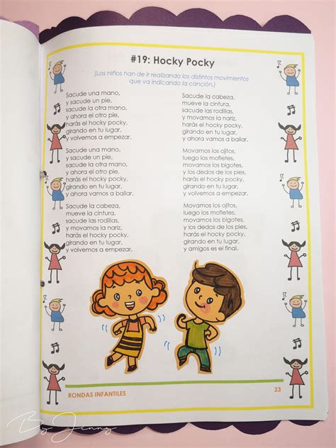 Álbum de Rondas Infantiles con Ilustraciones Hocky Pocky 24