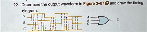 determine the output waveform in figure 3 87 diagram 22determine the