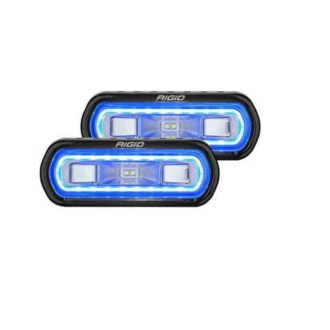 Rigid Industries Sr L Series Spreader Pod Lights Blue Halo Pair