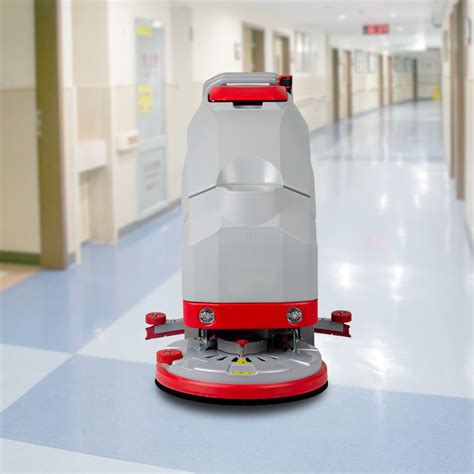 Industrial Low Noise Hand Push Floor Cleaning Machine Scrubber Used In