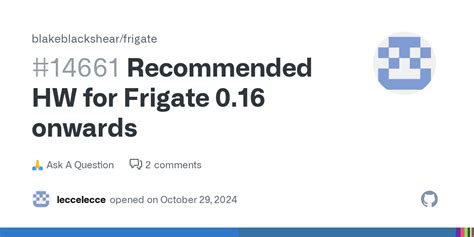 Recommended Hw For Frigate 016 Onwards · Blakeblackshear Frigate