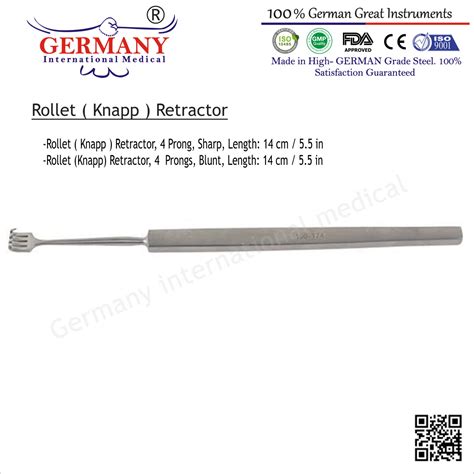 Rollet Knapp Retractor Buy Online High Quality Surgical Instruments