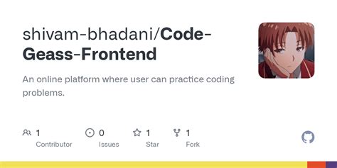 Github Shivam Bhadanicode Geass Frontend An Online Platform Where User Can Practice Coding