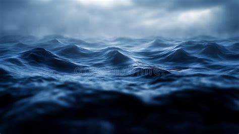 Dark Ocean Waves Under A Stormy Sky Stock Image Image Of Aquatic