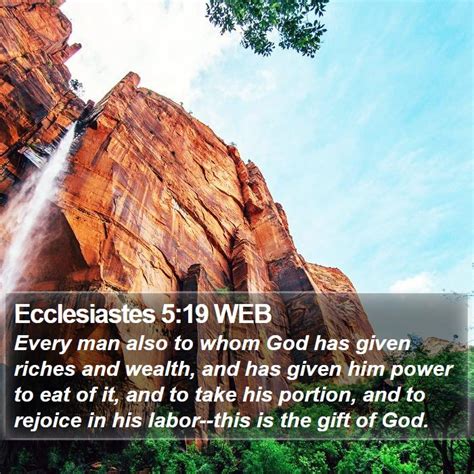 Ecclesiastes 5 19 Web Every Man Also To Whom God Has Given Riches And