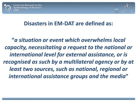 Ppt Em Dat The International Disaster Database Powerpoint Presentation Id5156015