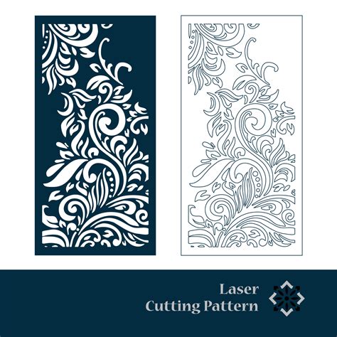 Laser And Cnc Cut Pattern Vector Template With Abstract Geometric