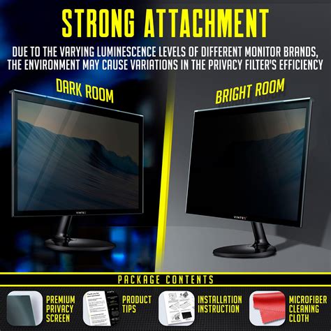 Monitor Privacy Screen Filter 19 19 5 Inch 16 9 16 10 Privacy Screen