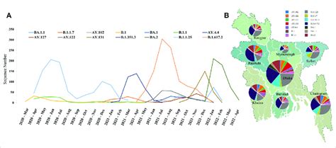 Distribution Of Major Lineages In Bangladesh A Geographic