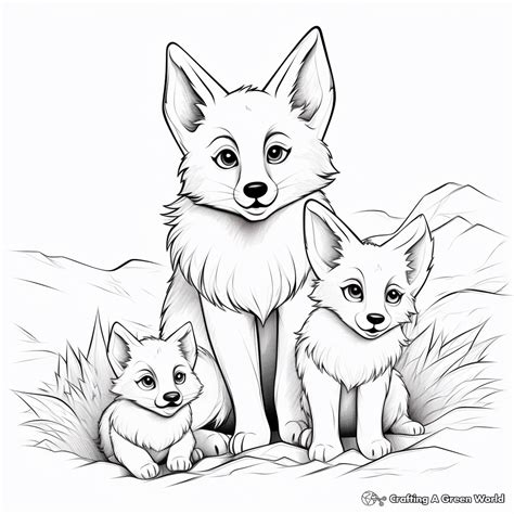 Realistic Fox Coloring Pages Free And Printable