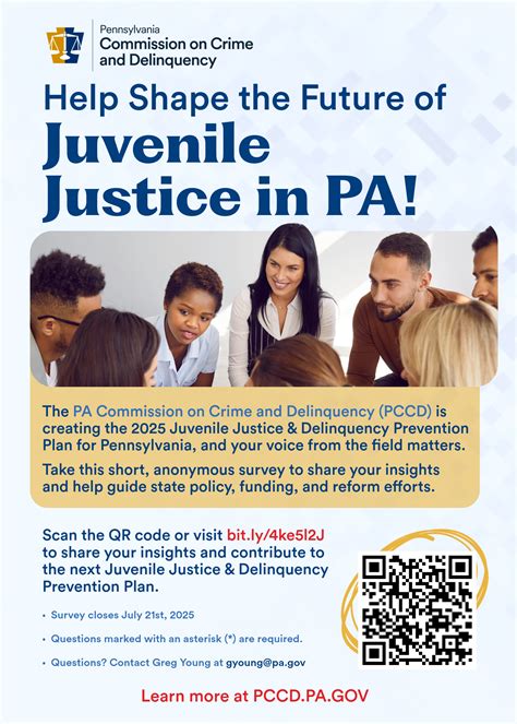 Help Shape The Future Of Juvenile Justice In Pa Pccyfs