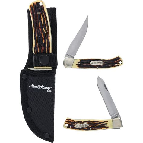 Schrade P1183282 Uncle Henry T Set Knife Country Usa