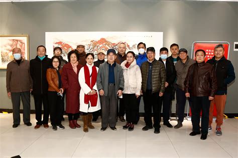 鸿运山河温付海山水画作品展在北京西城文化中心开幕 哔哩哔哩