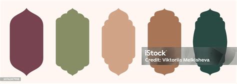 모양 이슬람 프레임 문 창 실루엣 아랍 아치 동양 스타일의 패턴 컬렉션 라마단 카림을 위한 아랍 무슬림 디자인 벡터 모스크 문 모양 절연 통하고 있는 백색 배경 0명에 대한