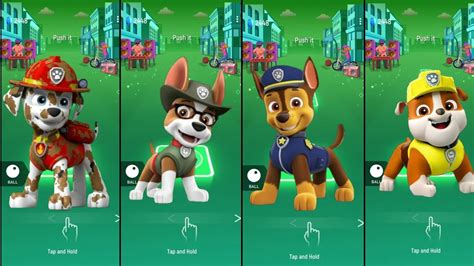 Marshall 🆚 Tracker 🆚 Chase 🆚 Rubber Paw Patrol Tiles Hop Rush Game 🎯🎮