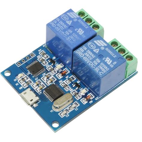 LCUS 2 Type 2 CHANNEL USB Relay Module USB Intelligent Control Switch In Relays From Home