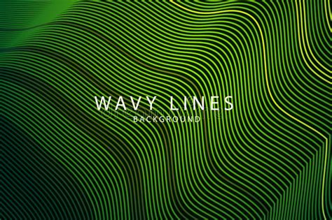 Banner Wave Lines Pattern An Abstract Stripe Background Vector Stock Vector Illustration Of