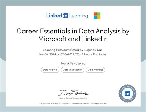 Data Analysis Course By Microsoft And Linkedin Surjendu Das Posted On The Topic Linkedin