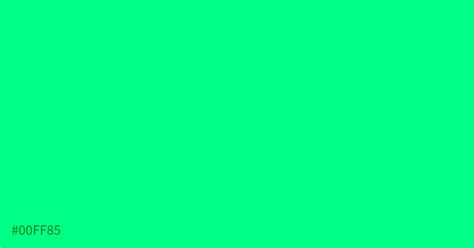 00ff85 Hex Color Shades And Complementary Colors