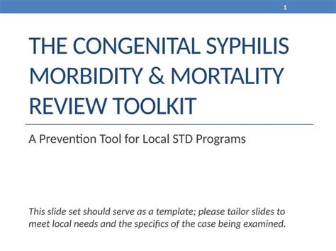 Cdph Cs Mm Toolkit Pptpptxcongenital Syphilis In Obstetrics And
