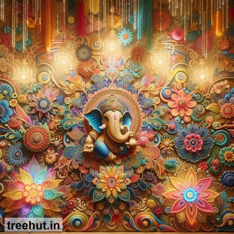 Ganesha Chaturthi Puja Pandal Decoration Ideas Sri Ganesh Murti Design Ideas