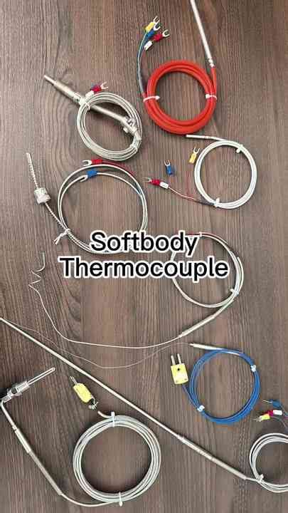 Pt100 Pt1000 Rtd Sensor Flexible Sheath Benable 4568mm K E J Type