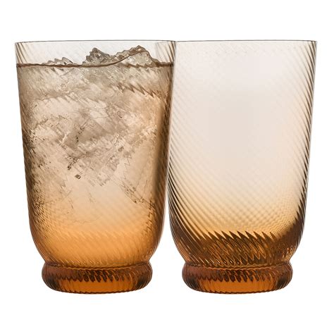 Set Of 4 Adeline Ribbed Tumblers 400ml Humble Home