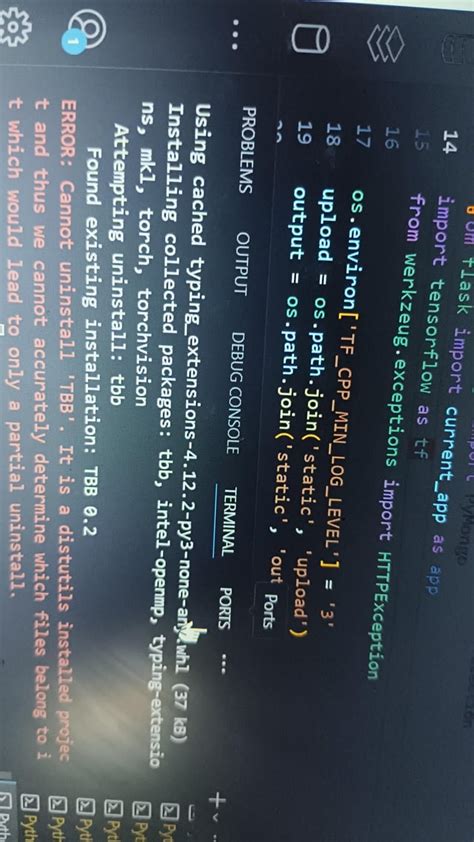 Cannot Install Pytorch And Torchvision In Vs Code Tbb Cannot Be Uinstalled Rpytorch