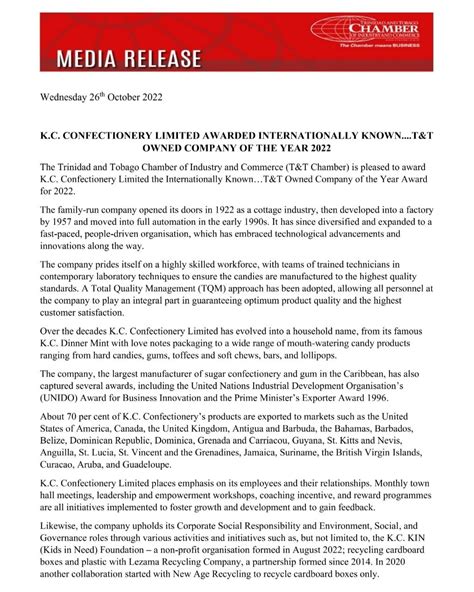 Kccandy Kcconfectionery Companyoftheyearaward2022 Chamberofcommerce Kc Candy