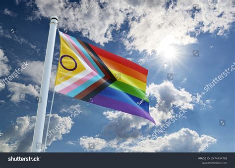 Intersex Inclusive Redesign Progress Pride Flag Lgbtiqa Stock Photo 2474434705 Shutterstock