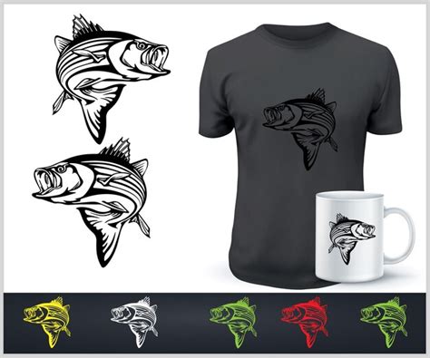 Premium Vector Fish Striped Bass Ai Eps Vector File