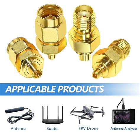 Sma To N Type Coax Adapter Kit 4 Type For Wi Fi Antennaextension Cable