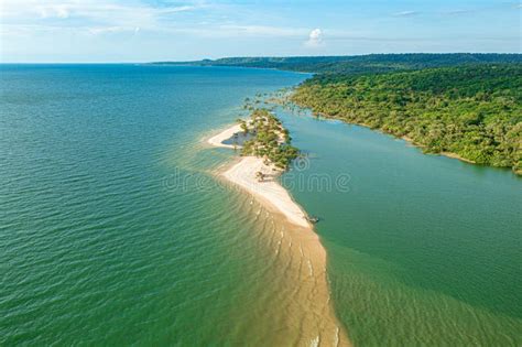 Alter Do Chão Pará Brasil Island Beach on River Tapajós Stock Image