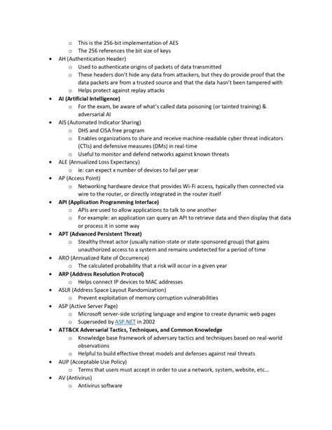A Comprehensive Guide To Comptia Sec 601 Acronyms