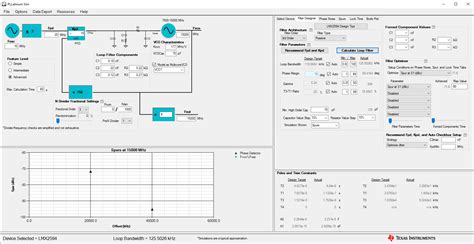 Lmx2594evm Redesigning Loop Filter With Pllatinum Sim And Questions Regarding Fpd Spurs Clock