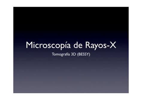 X Ray Microscopy Pdf Physics Science