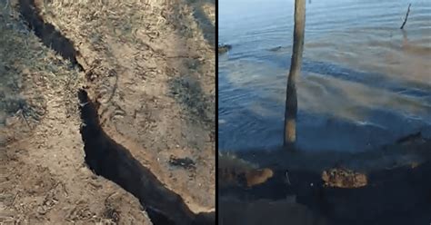 Videos El Impresionante Efecto De La Bajante Del Río En Las Costas De