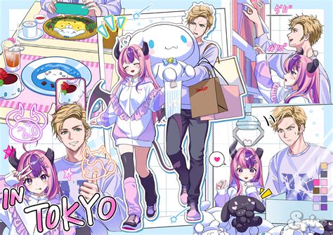 Fanart Illustration Of Ironmouse And Cdawgva Sketch Page Style Spiro