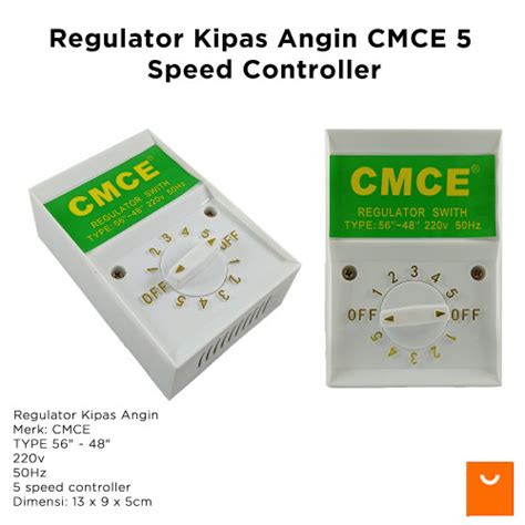 Jual Regulator Kipas Angin Cmce 5 Speed Controller Tanpa Bubble Jakarta Barat Glodok