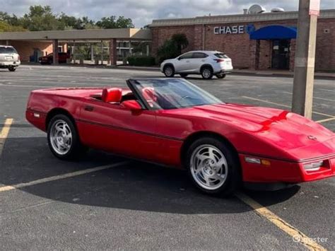 1990 Red Corvette Convertible Rent For Film And Photo In Austin