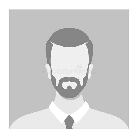 Monochromatic Avatar Of A Man With A Beard And Mustache Wearing A Suit
