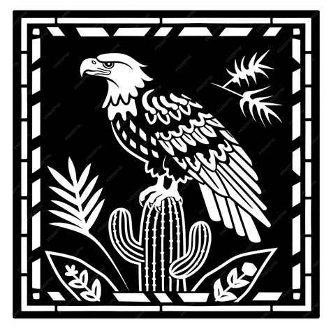 Premium Photo Mexican Eagle With A Proud Icon Displaying The Eagle On A Ca Icon Logo Symbol
